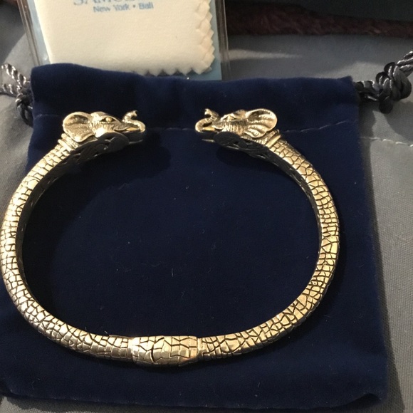 Samuel B. | Jewelry | Nwot Samual B Elephant Hinged Bangle Bracelet ...